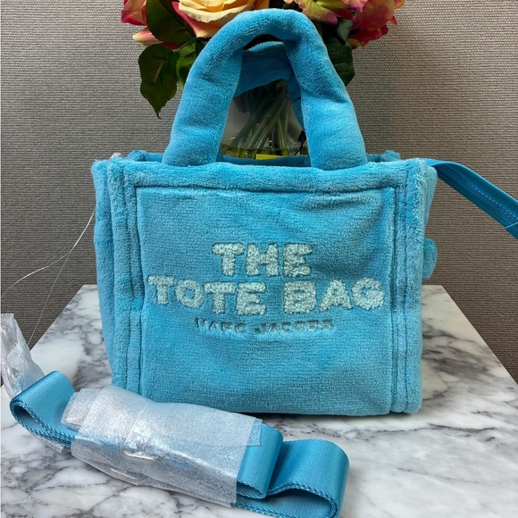 Marc Jacobs | Bags | Nwt Rare Marc Jacobs Pool Blue Terry Cloth Medium ...